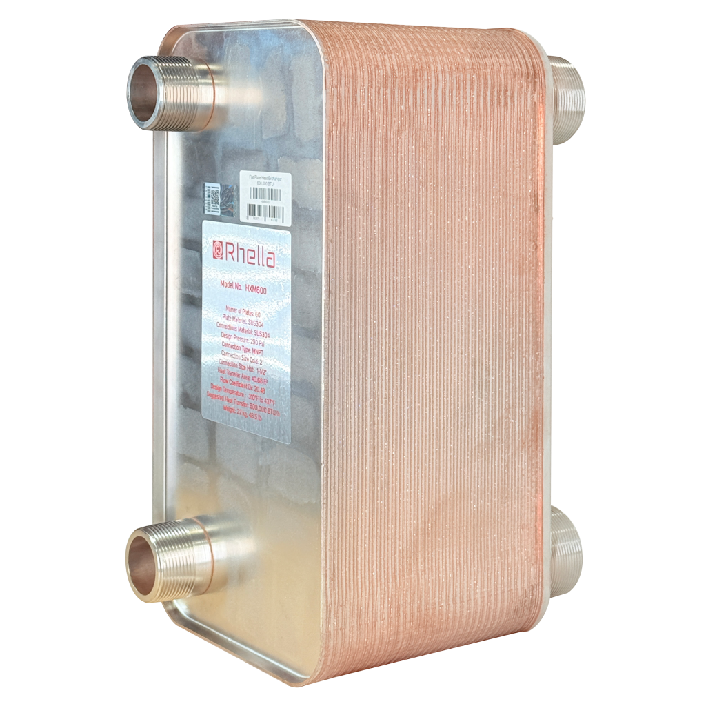 HXM600 Flat Plate Heat Exchanger - The Hydronics Depot